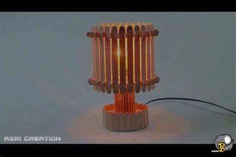 کاردستی با چوب بستنی با چوب بستنی چراغ خواب درست کن فیلو