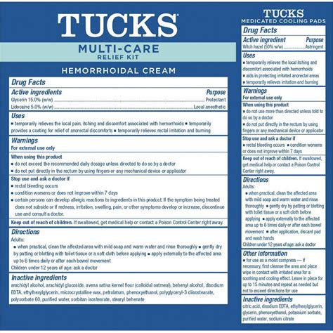 Tucks Lidocaine Cream And Medicated Pads Multi Care Relief Kit 2 Ct Shipt