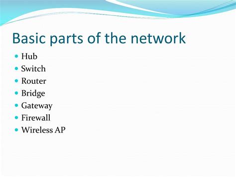Ppt Basic Networking Components Powerpoint Presentation Free