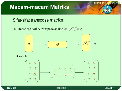 Detail Contoh Transpose Matriks Koleksi Nomer 48