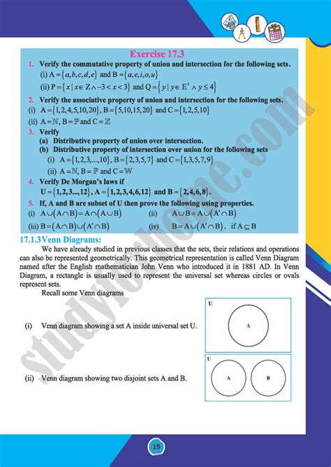 Sets And Functions Unit 17 Maths 10th Text Book
