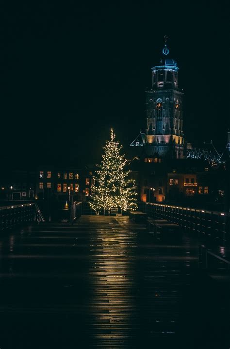 Christmas Night Lights Wallpapers 4k Hd Backgrounds On Wallpaperbat