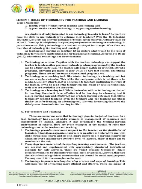 Ttl Lesson 3 Pdf Teaching Method Learning