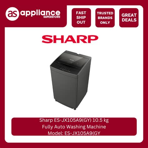 Sharp Es Jx105a9gy 105 Kg Fully Auto Washing Machine Shopee