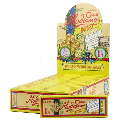 Club Modiano Bistro 1 1 4 Ungummed Rolling Papers 24 Packs For Sale