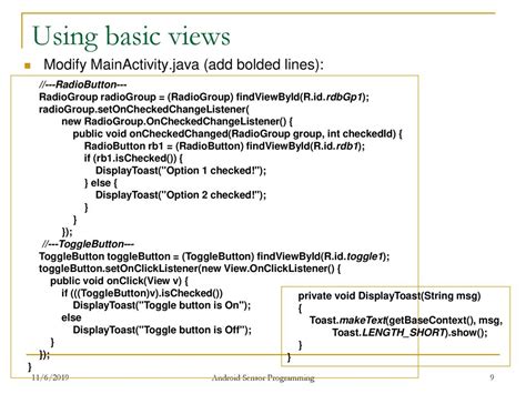 Android Sensor Programming Ppt Download