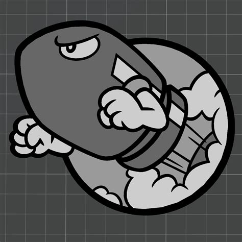 🧲 Bullet Bill Super Mario・free 3d File For ・cults