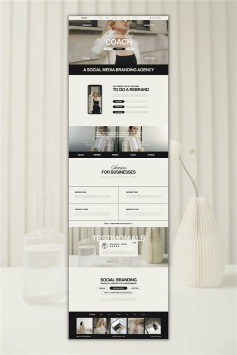 Wix Website Template For Social Media Manager Agency Small Businesses