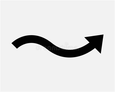 Wave Arrow Down Right Side Icon Bend Curve Curvy Curly Wavy Path