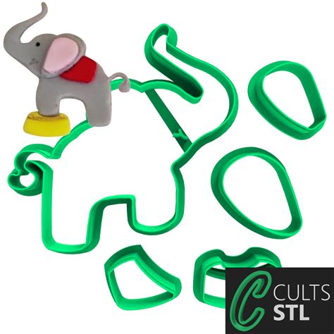 Archivo Stl Elephant Cutter Circus 7cm 🐘 ・modelo Para Descargar Y Imprimir En 3d・cults