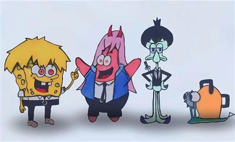 Spongebob X Chainsaw Man R Spongebob