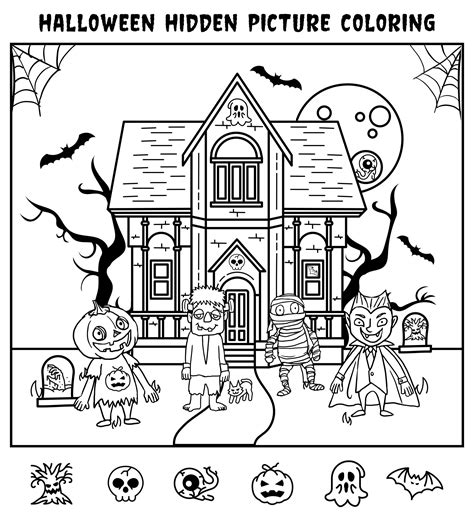 Halloween Hidden Pictures Worksheets At Netaaravblog Blog