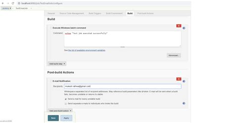Jenkins Email Notification On Job Failure