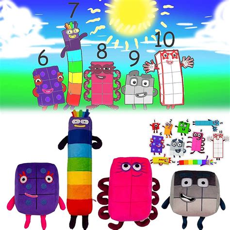 Buy Numberblocks Plushie Number Blocks Tv Show Plush 4pcs Numberblocks Toys Plush With