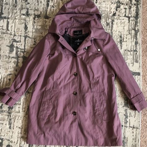 London Fog Jackets And Coats London Fog Trench Coat Purple Womens 416