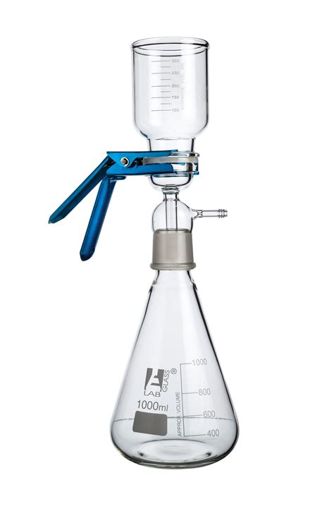 Filtration Assembly 1000ml Flask 300ml Funnel 47mm Vacuum Base Wit