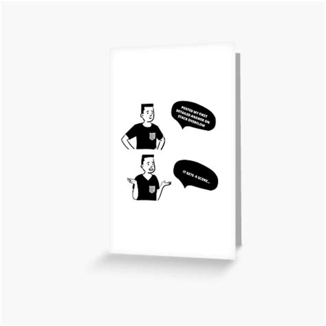 Developer Memes T For Software Developer Qa Engineer Stack Overflow Meme Greeting Card By