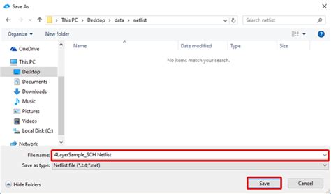 Schematic Capture Export Netlist