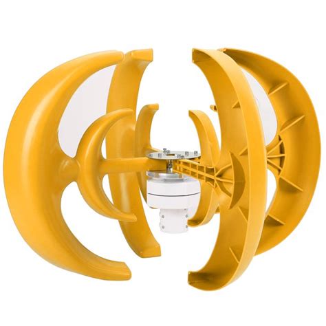 Blade Wind Turbine Wind Turbine 4 Blade Wind Turbine Assembly Lantern Vertical Axes Generator