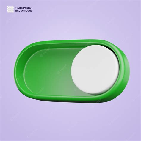 Premium Psd 3d Toggle Button Switch Web Control Interface User Experience Turn On Element App