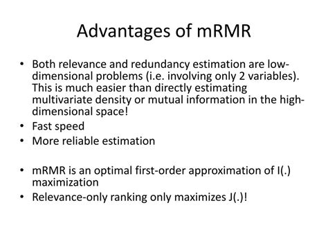 Ppt Minimum Redundancy And Maximum Relevance Feature Selection Powerpoint Presentation Id
