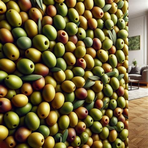 Premium Psd Hyper Realistic Vector Art Seamless Fresh Tasty Olives