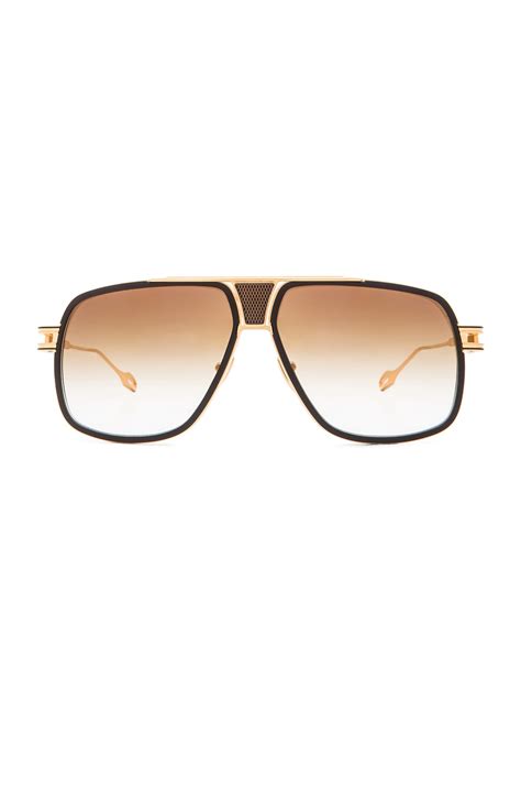 Dita Grandmaster Five In 18k Gold And Matte Black Fwrd