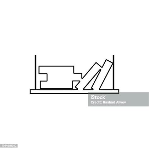 책 아이콘으로 장애 모바일 개념 및 웹 애플 리 케이 션 아이콘에 대 한 혼돈의 요소입니다 웹사이트 디자인 및 개발 응용 프로그램 개발에 대 한 얇은 라인 아이콘 교육에