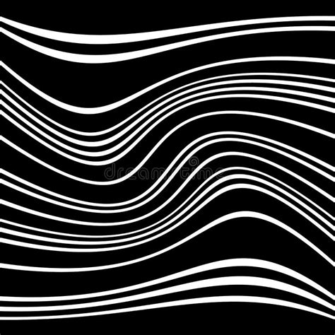 Geometric Lines Pattern With Distortion Abstract Non Figural Il Stock