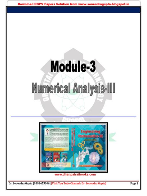 E Notes M3 Module 3 College Pdf Partial Differential Equation