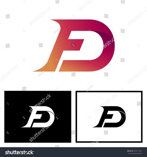 Letter F And D Logo Design. FD Logo - Royalty Free Stock Vector ...