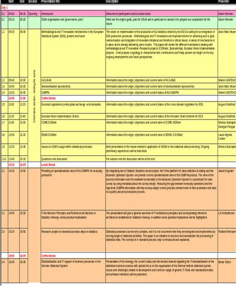 39 Agenda Templates In Excel