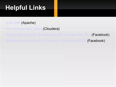 Introduction To Hive For Hadoop Ppt