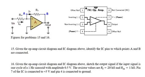 Given The Op Amp Circuit Diagram And Ic Diagram Above Identify The Ic