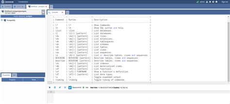 20 Console Tab — Omnidb 2150 Documentation