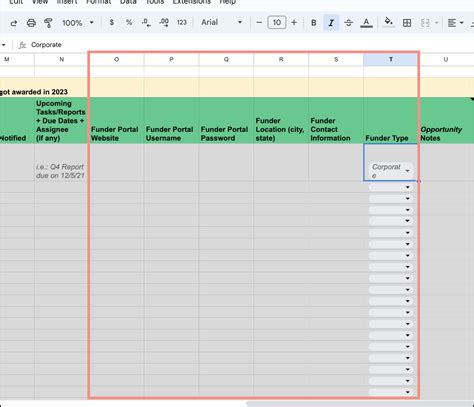 Easy To Use Grant Tracker Spreadsheet [template] Instrumentl