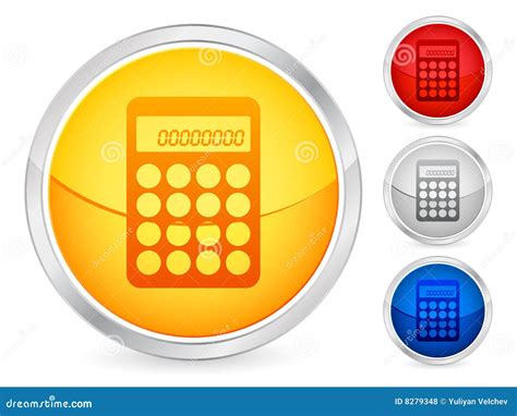 Calculator Button Stock Vector Illustration Of Push Navigation 8279348