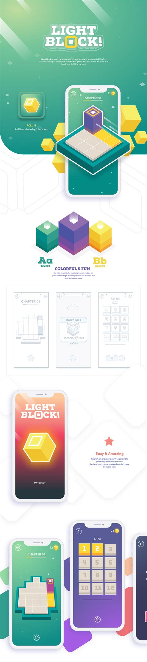 Light Block Game Interface On Behance