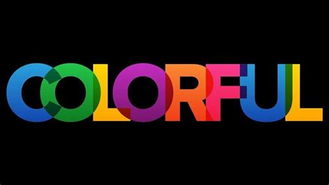 Photoshop Colorful Overlapping Letters Text Effect Photoshop Text