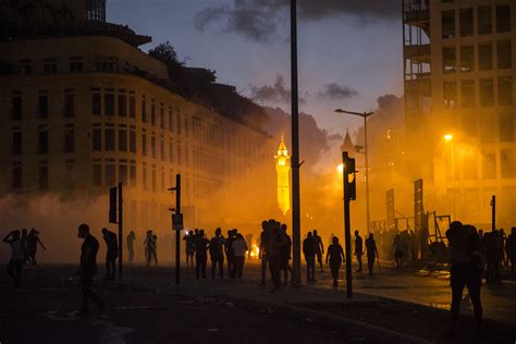 Beirut Explosion Violence In The Streets As Angry Protesters Demand