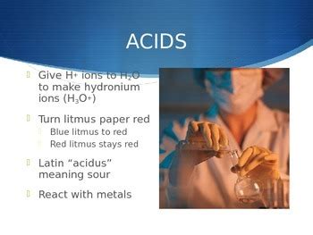 Acid Base PowerPoint By Science Fun TPT