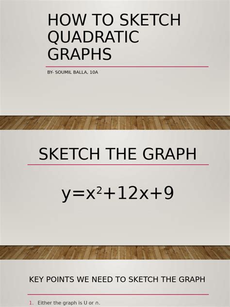 How To Sketch Quadratic Graphs Pdf
