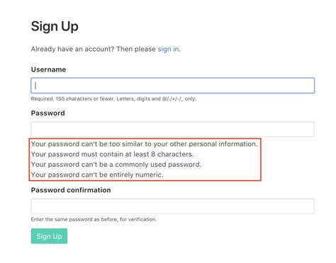 issue with help text in signup page template · issue 12 · timonweb django bulma · github