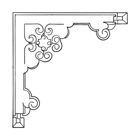 Black Ornate Frame Vector Designs With Intricate Corner Details Premium Ai Generated Vector