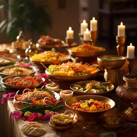 Premium Photo Bountiful Banquets Immersive Visuals Of Wedding Feasts
