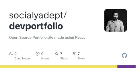 Github Socialyadeptdevportfolio Open Source Portfolio Site Made