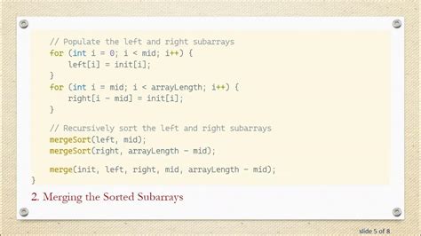 How To Correctly Implement Merge Sort In Java Youtube