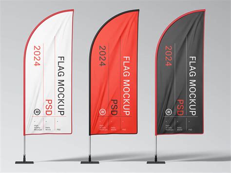 Outdoor Blade Feather Flag Banner Mockup Free Psd Templates