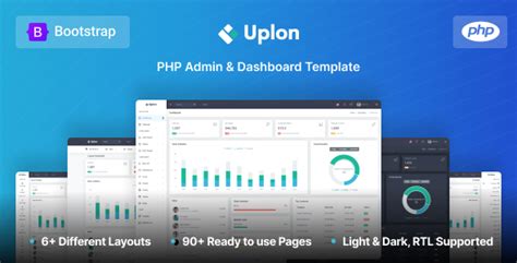 Uplon PHP Admin Dashboard Template By Coderthemes ThemeForest
