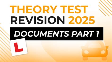 Documents Part 1 Theory Test Revision 2025 Youtube